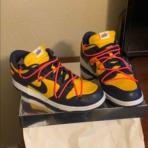 Off-White | Shoes | Off White Yellow Blue Nike Dunks | Poshmark